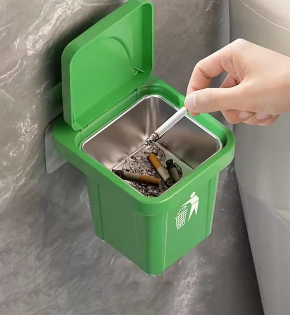 Stainless Steel Multipurpose Use Mini Dustbin & Ashtray – RareHunts